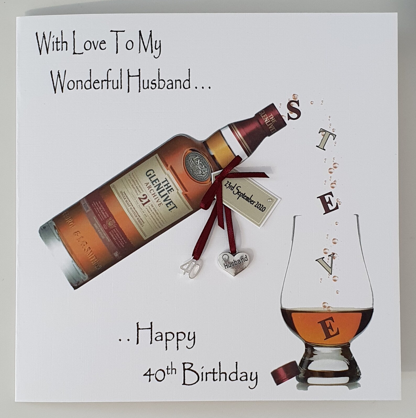 Personalised 40th Birthday Card Husband Whisky Any Relation - Etsy UK