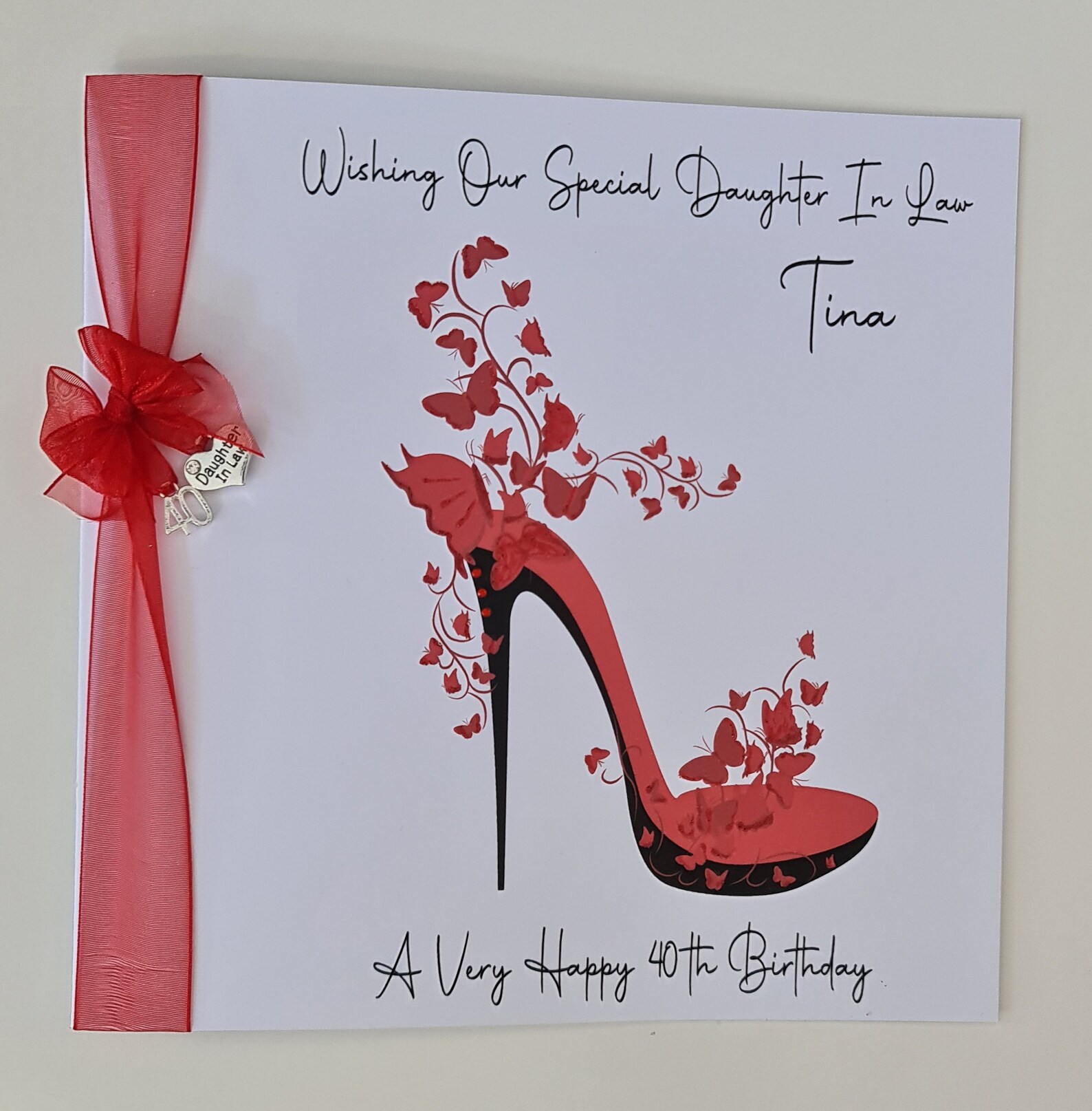Personalised 40th Birthday Card Daughter In Law Niece Etsy Personalised 40th Birthday Card Daughter In Law Niece Etsy