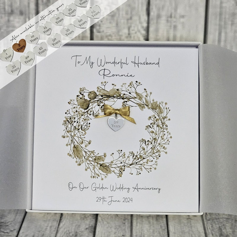 Golden Wedding Cards - Etsy UK