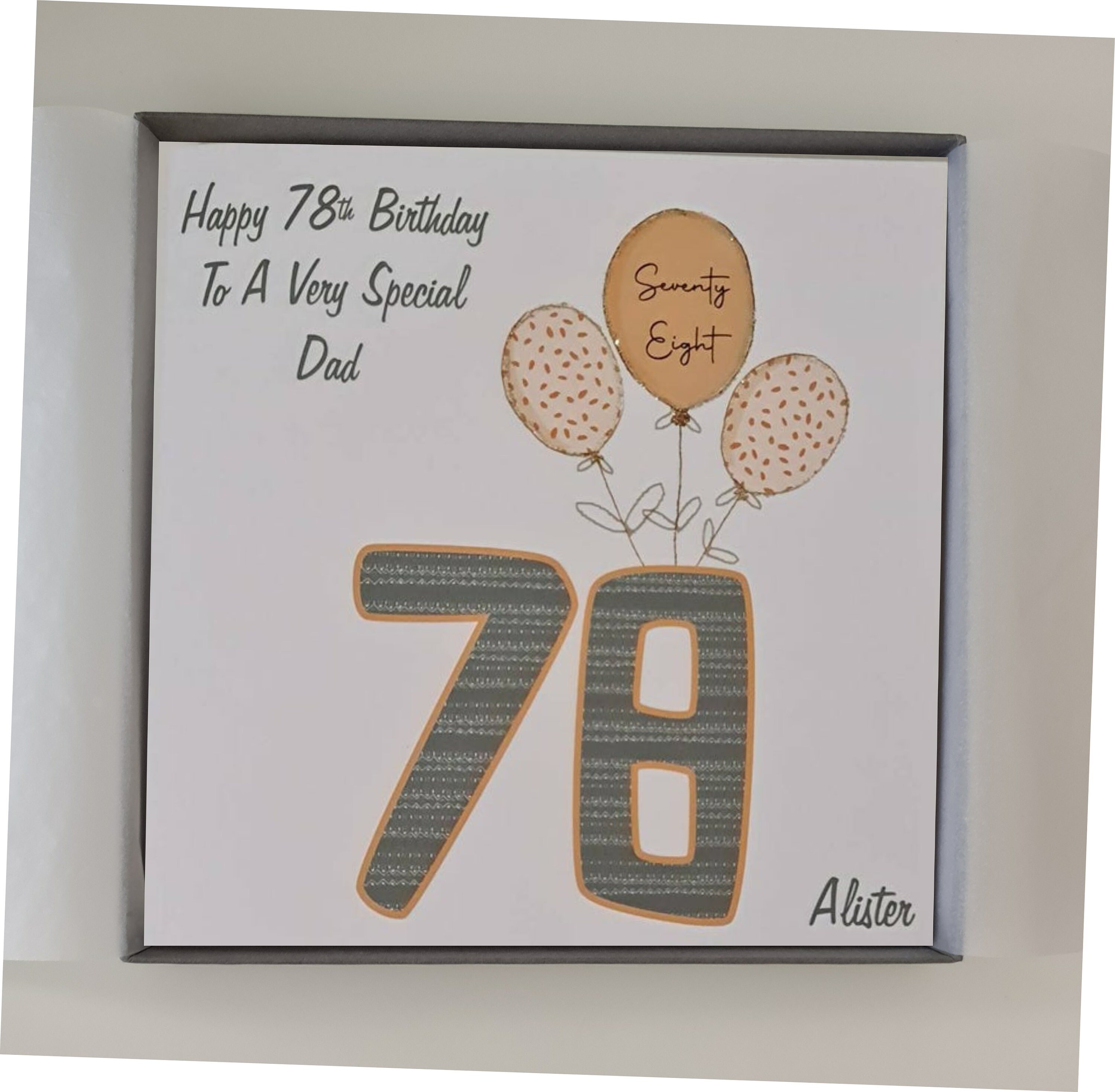 Personalised 78th Birthday Card Dad Grandad Uncle Friend Brother ...