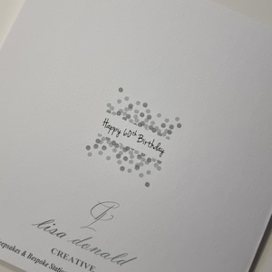 Personalised 60th Birthday Card Husband Boyfriend Partner Fiance Any ...