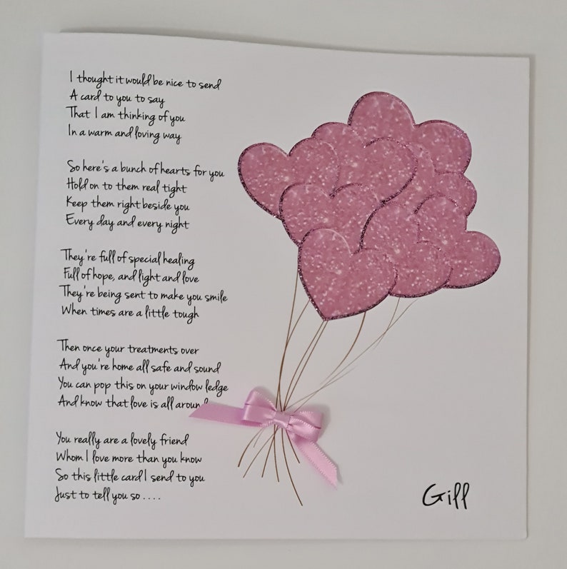 Personalised Get Well Card Suitable for Cancer Patients Auntie Friend ...