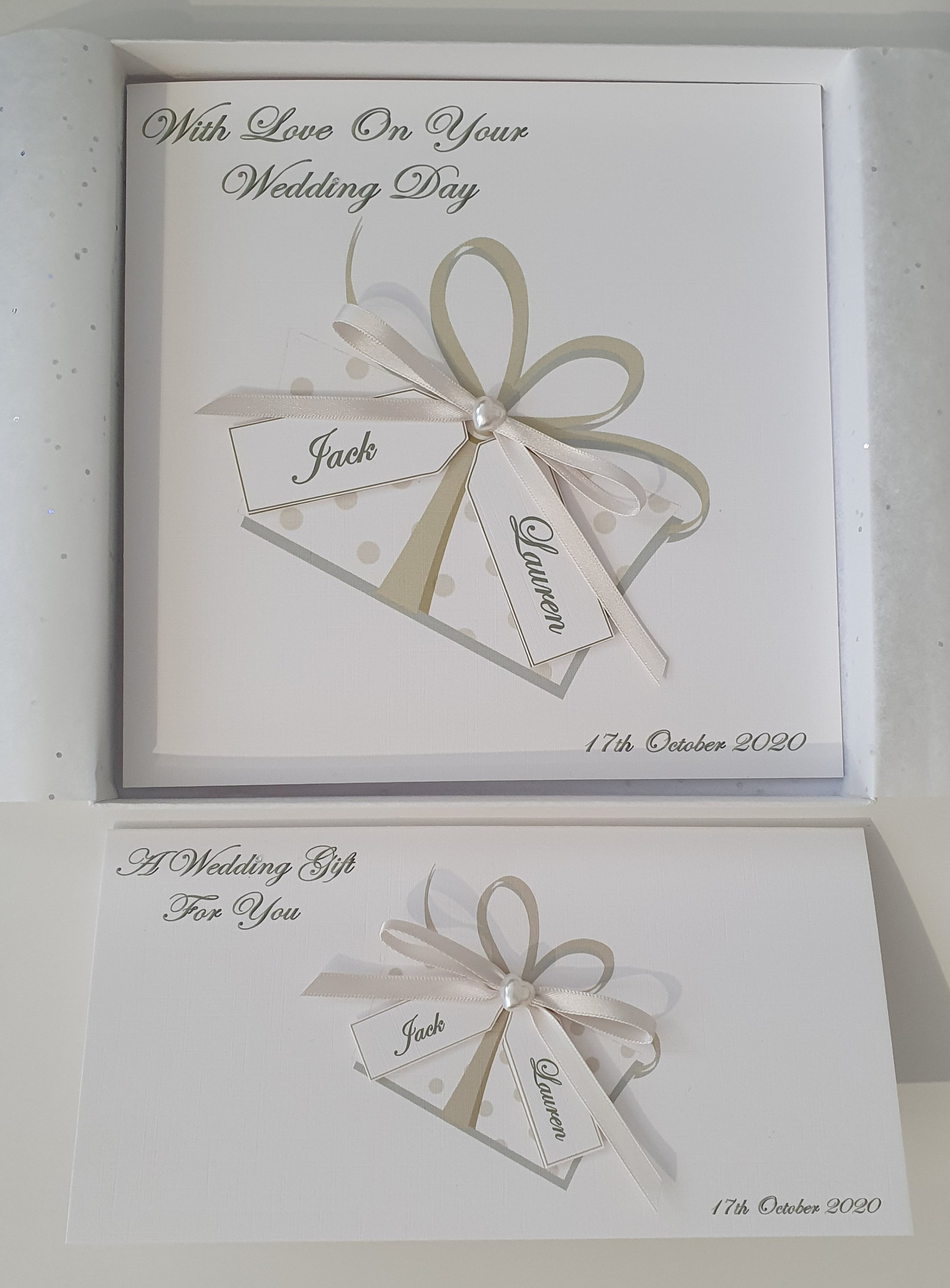 Stunning Personalised Wedding Day Card Also Available With A Matching ...