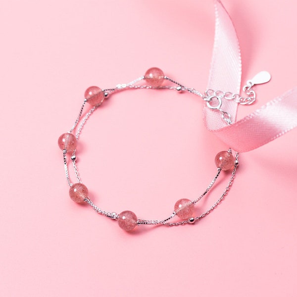 Pink Bracelet - Etsy