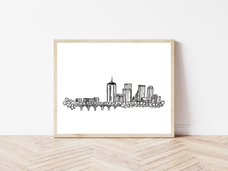 Tulsa Skyline Print - Etsy