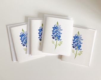 Bluebonnet Postcard Set of 4 Postcards Texas State Flower | Etsy