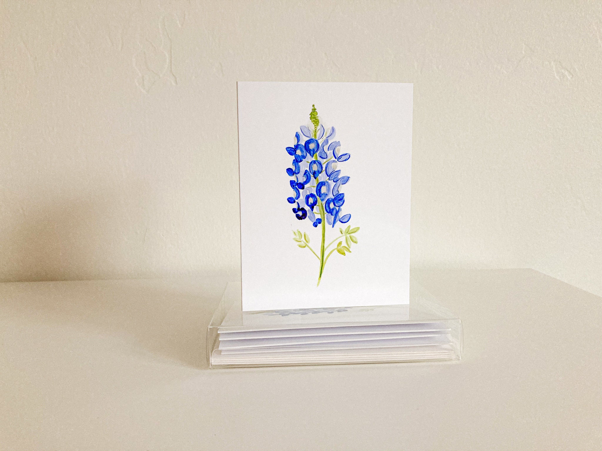 Bluebonnet Greeting Cards Boxed set of 4 | Etsy