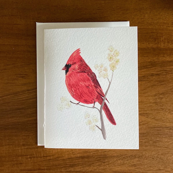 Cardinal Card - Etsy