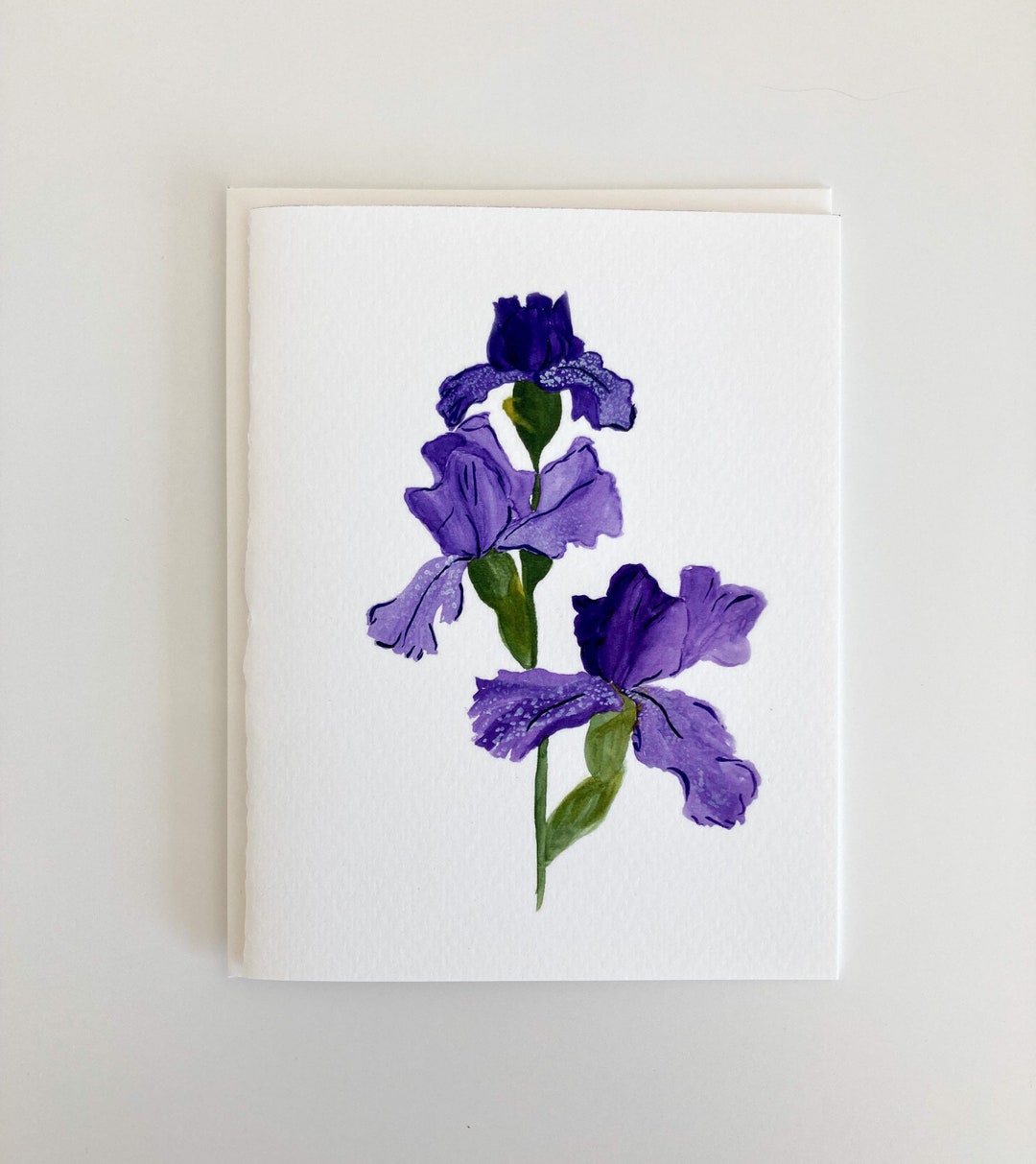 Iris Greeting Cards - Boxed Set of 4 Cards - Etsy