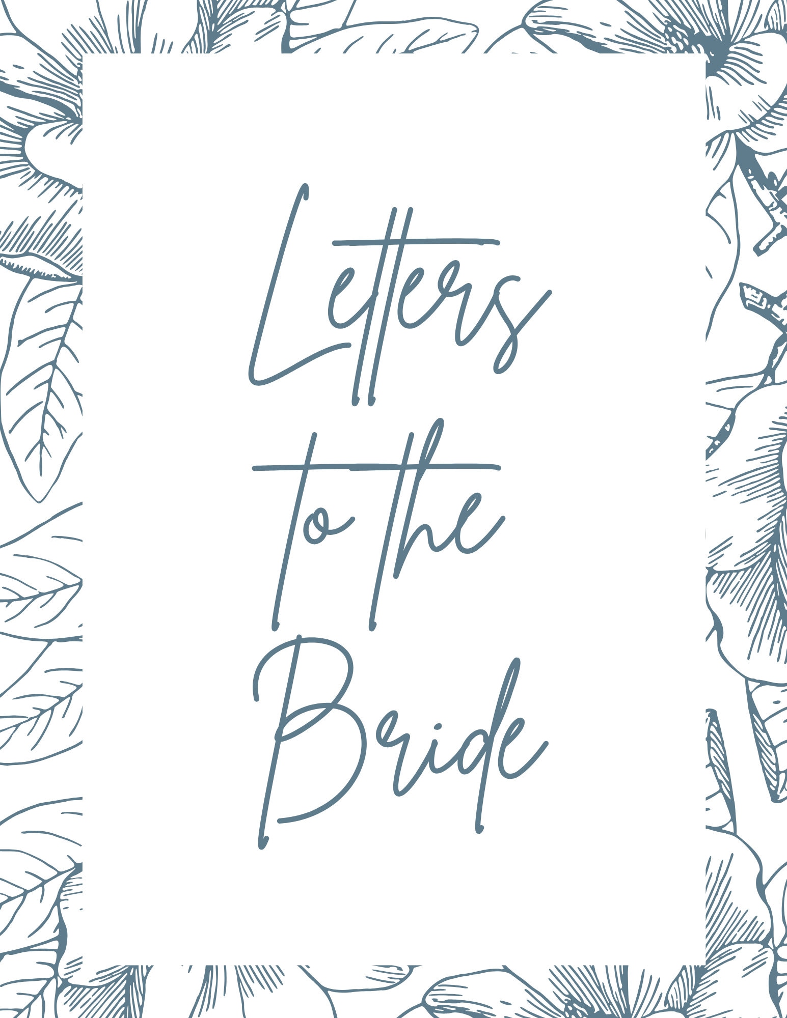 Letters to the Bride Cover - Instant Digital Download 5 COLORS! - Etsy
