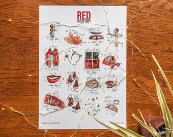 Taylor Swift Folklore Tracklist Print / Merchandise / Fanart | Etsy UK