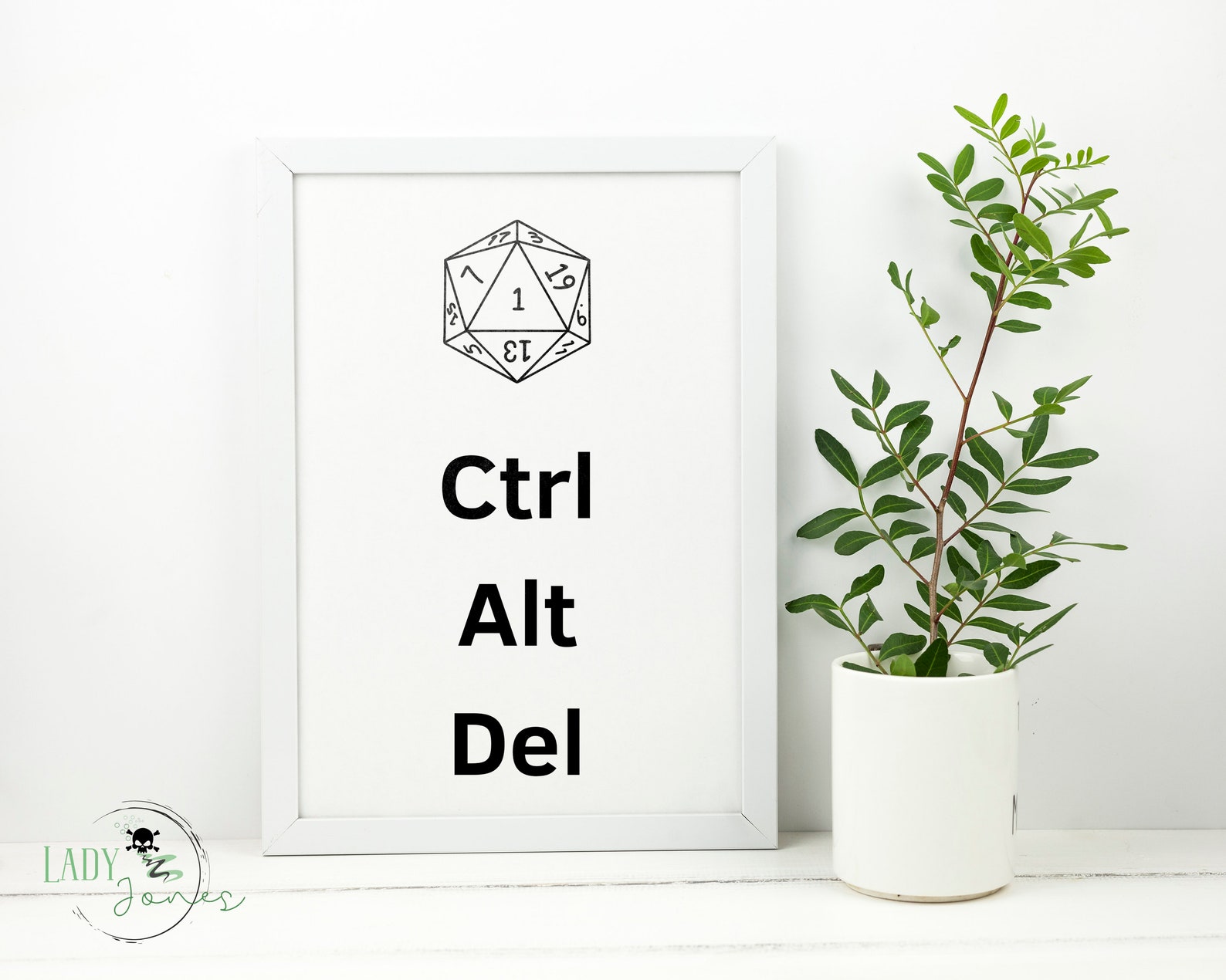 Ctrl Alt Del Print Funny Geek Wall Decor | Etsy Canada