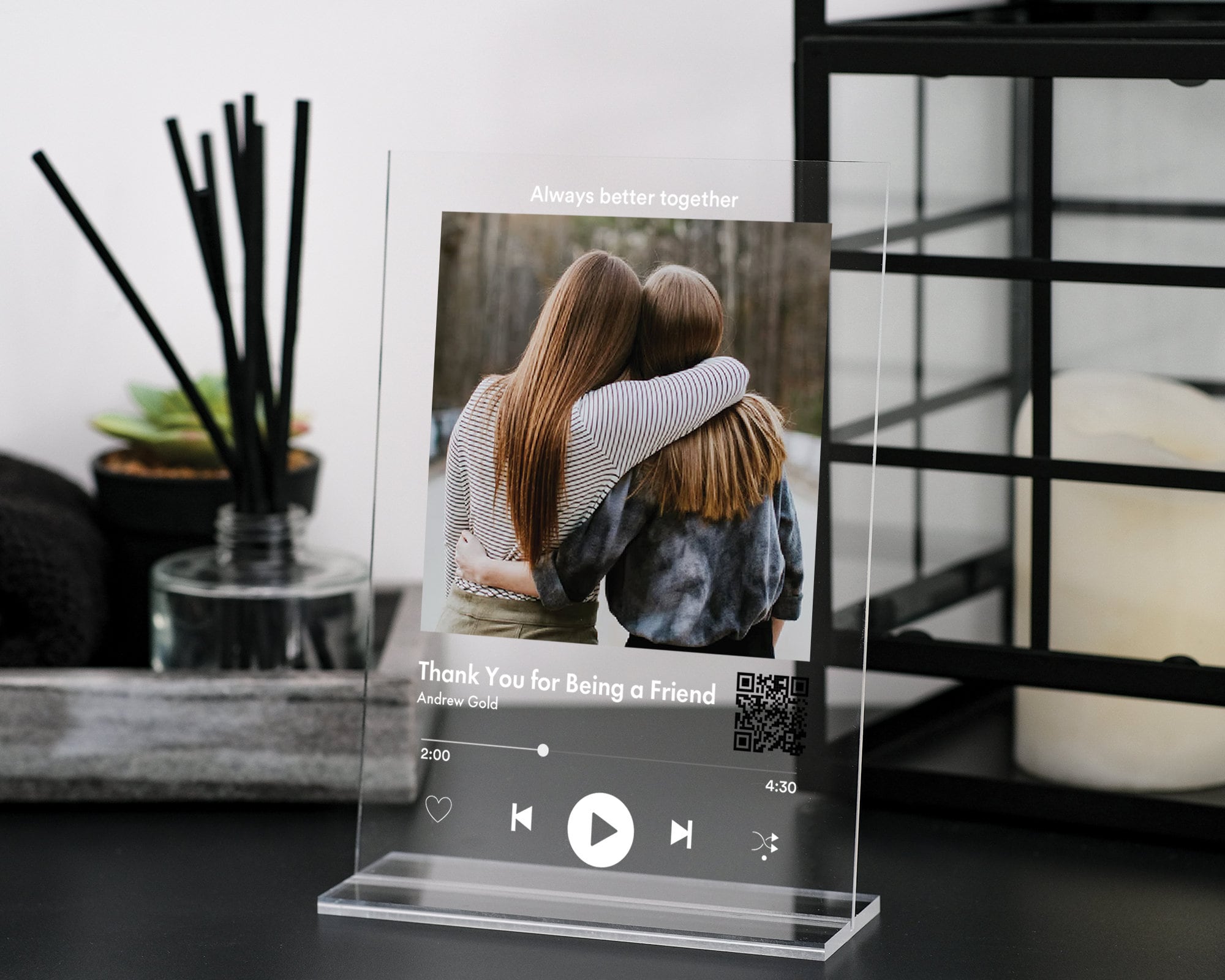 Personalised Custom Song Plaque With Stand, Couple Gift, Gift for Her ...