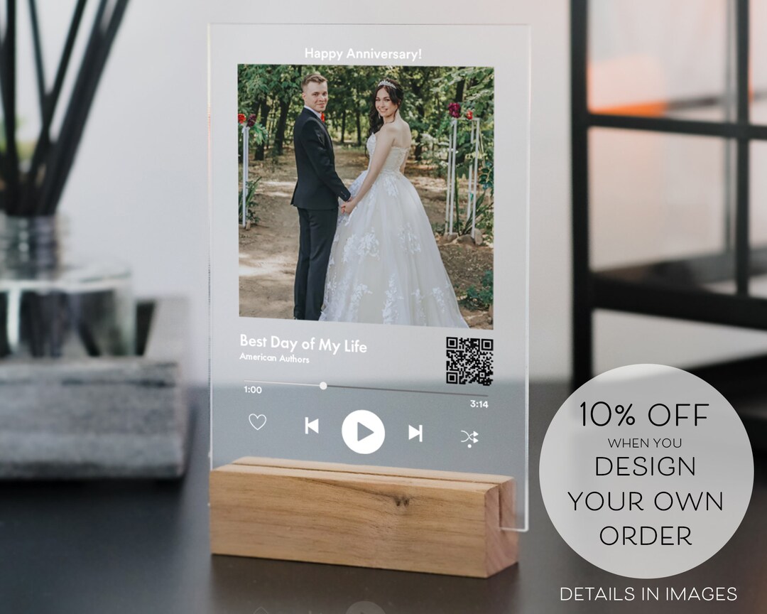 Personalised Custom Song Plaque With Stand Couple Gift Gift - Etsy UK