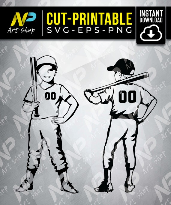 Baseball Svg baseball Kids Softball Kids baseball Children | Etsy