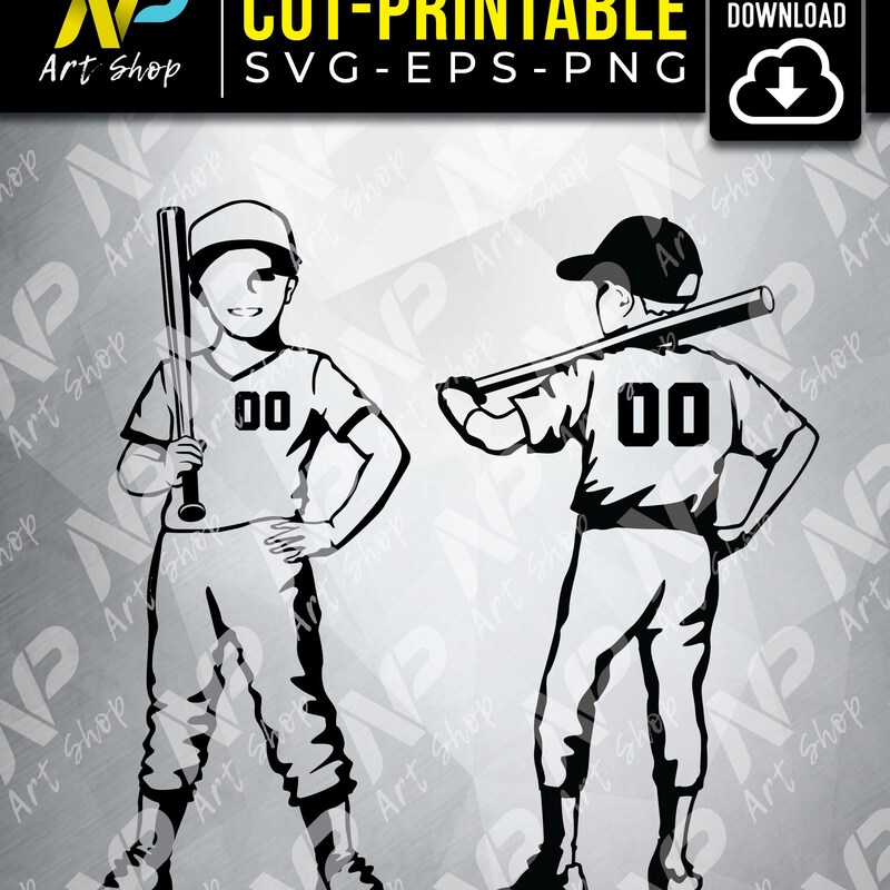 Kids Baseball Svg - Etsy