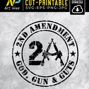 2A Svg, 2nd Amendment Svg, I Second That Svg, Second Amendment ...