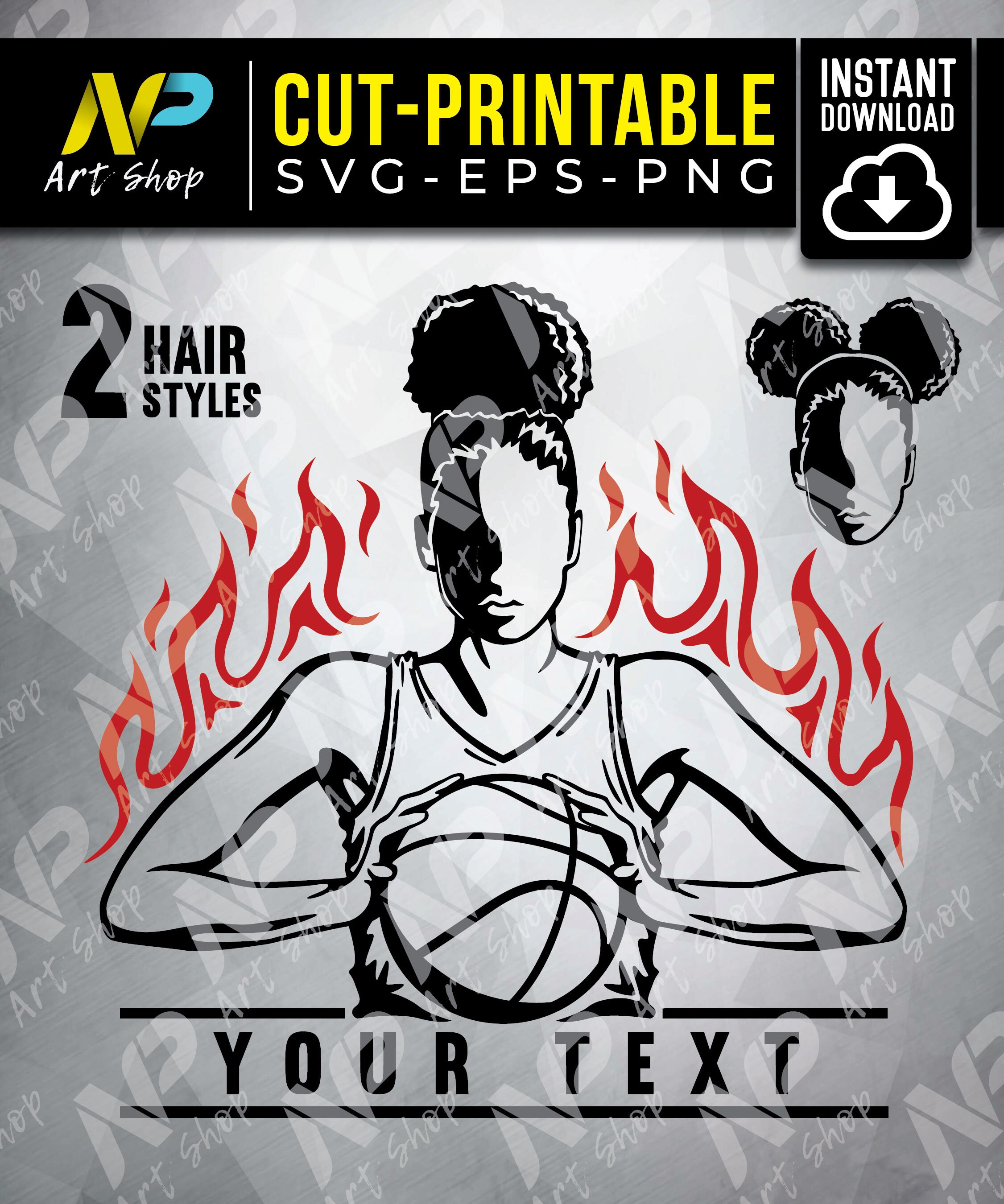 Basketball Girl Svg Basketball SVG Afro Puff Ponytail Women - Etsy