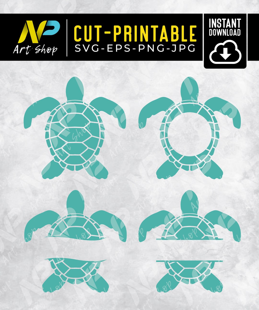 Turtle SVG, Sea Turtle SVG, Swimming Turtle SVG, Svg for Cut - Etsy