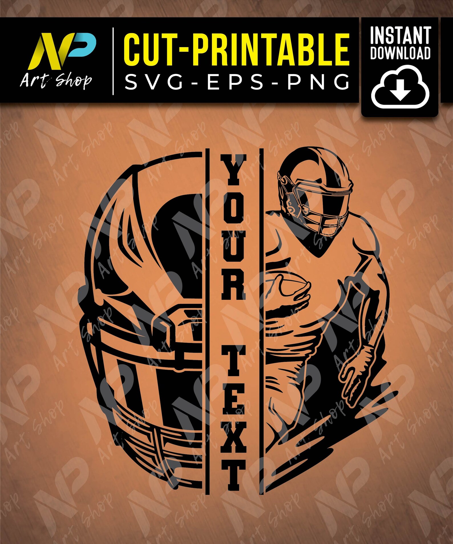 Football Bundle Svg DIY Your Text Design American Football - Etsy