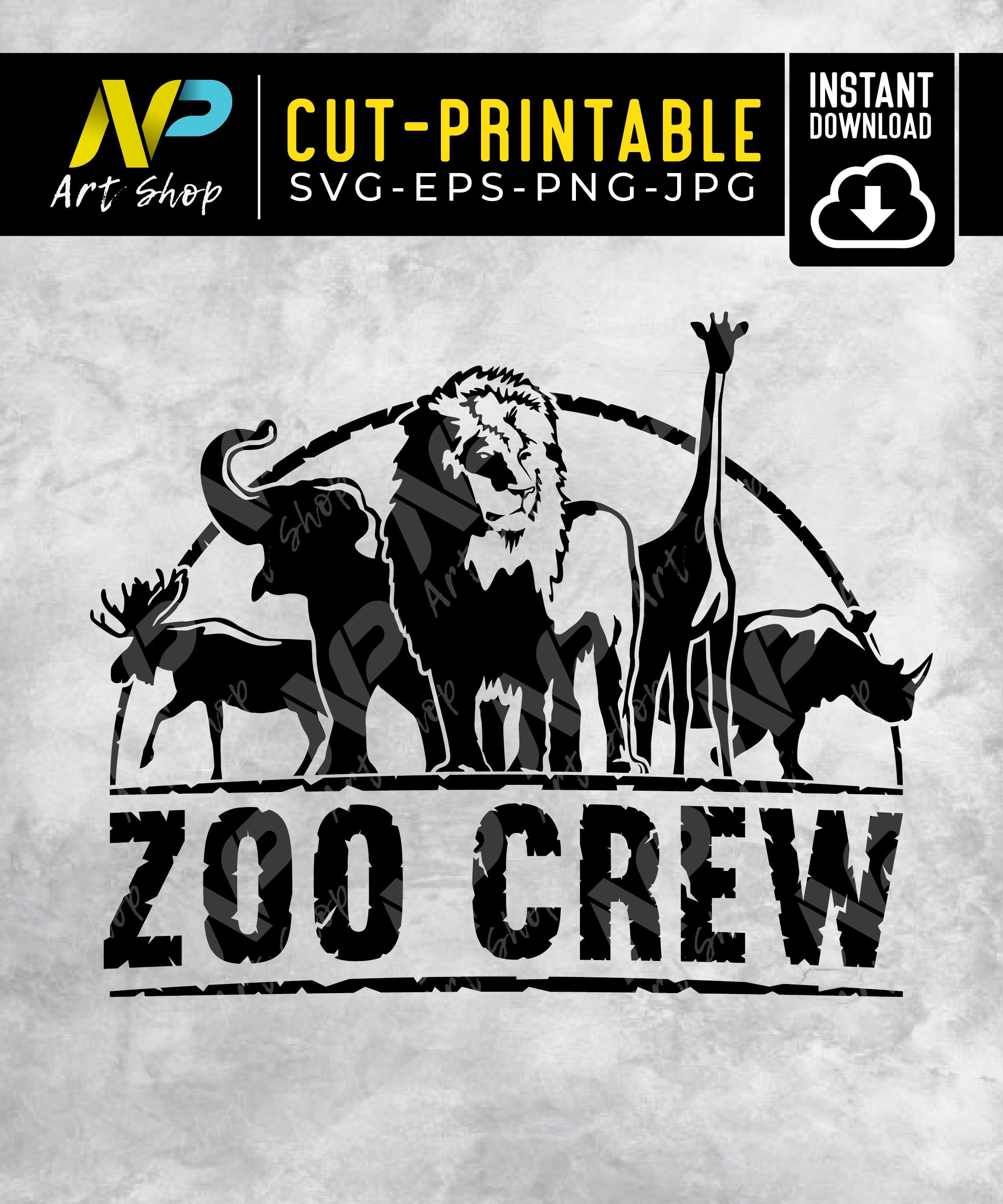 Zoo Crew Svg Clip Art Teacher Shirt Svg Squad Svg Crew Svg | Etsy