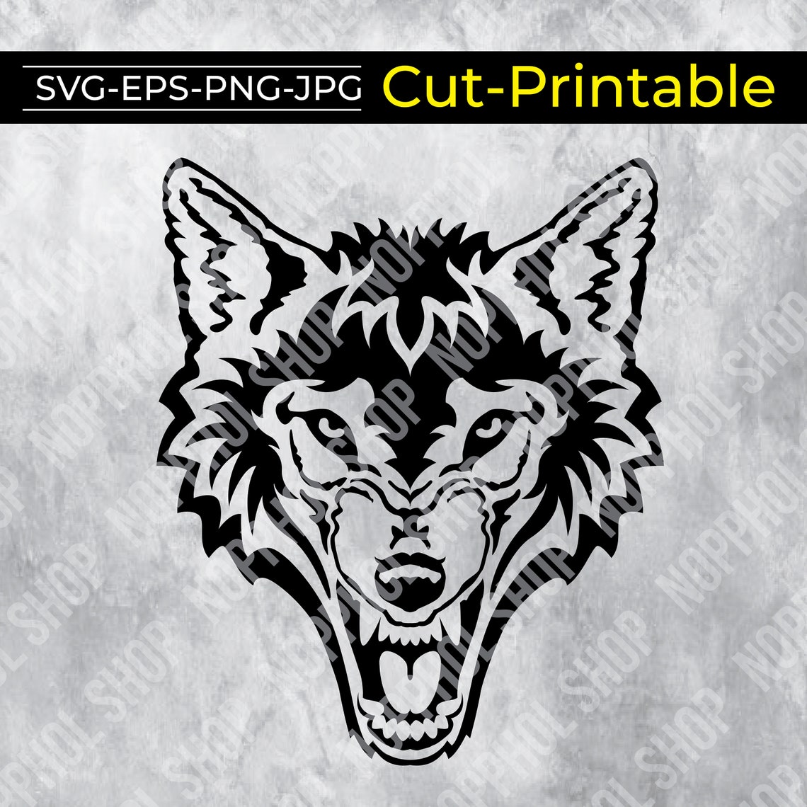 Wolf Svg Wolf Silhouette Wolf Clipart Wolf Head Svg Wolf | Etsy