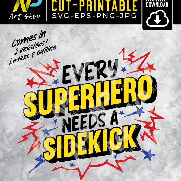 Superhero Sidekick - Etsy