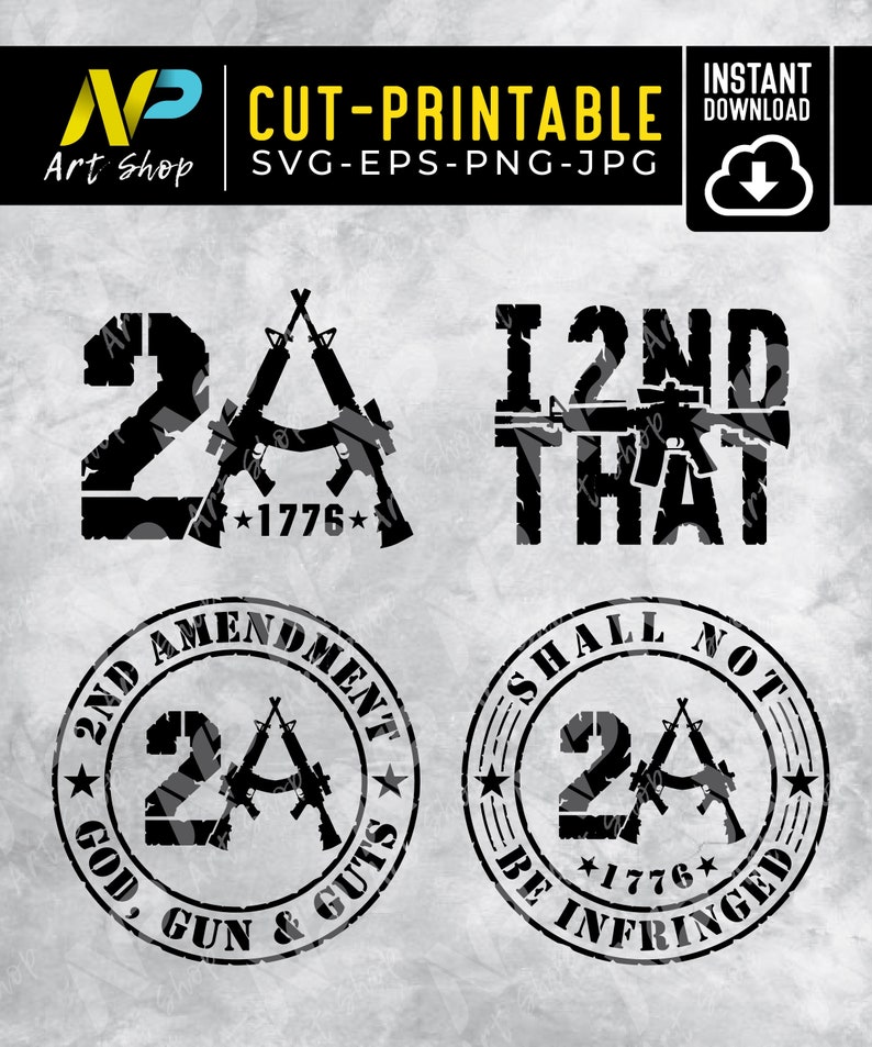 2A Svg 2nd Amendment Svg I Second That Svg Second - Etsy
