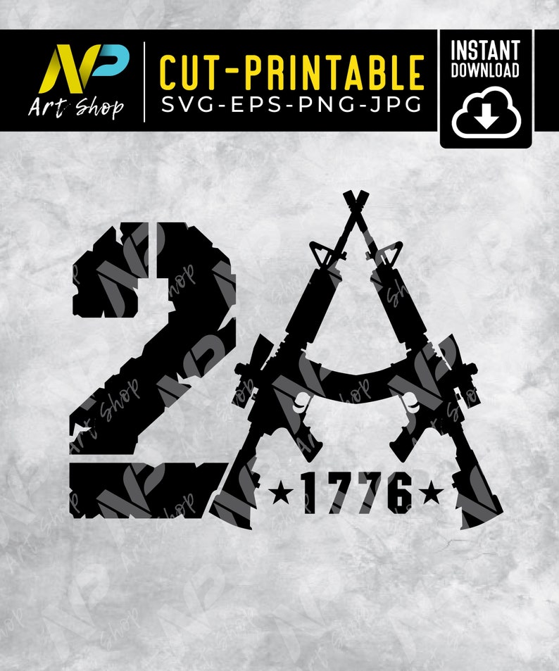 2A Svg, 2nd Amendment Svg, I Second That Svg, Second Amendment ...