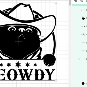 Cowboy Cat, Meowdy Svg, Howdy, Cats SVG, Cats Svg, Cats Silhouette, Svg ...