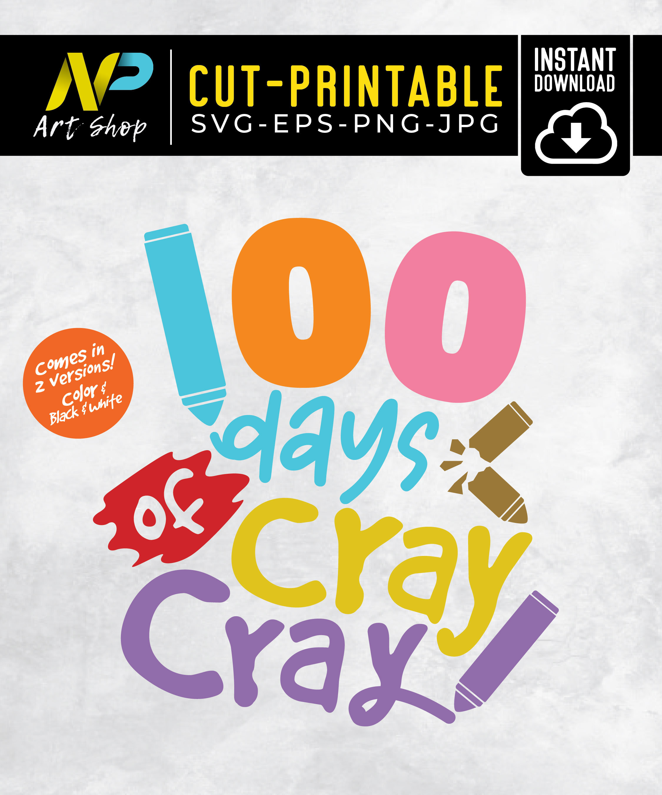 School Svg 100 Days of Cray Cray Svg 100 Days of School Svg - Etsy UK