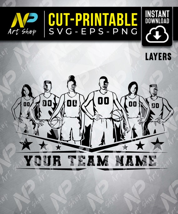 Basketball Team Basketball Svg Basketball Player Svg | Etsy