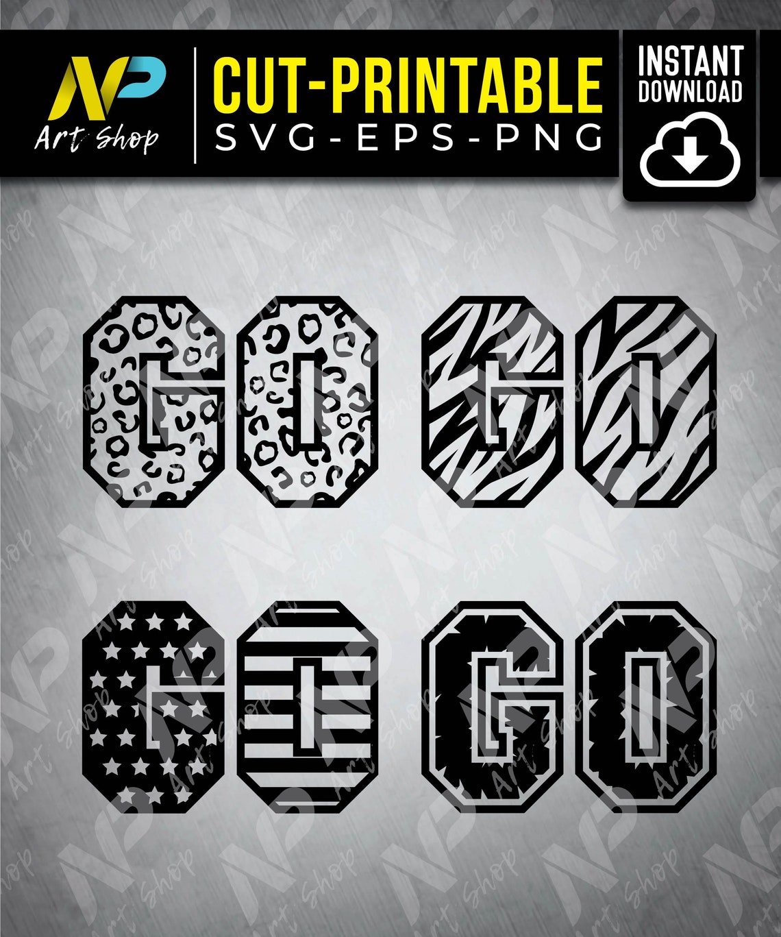 Go Svg Football SVG Cheerleader Iron On Go Leopard Svg - Etsy