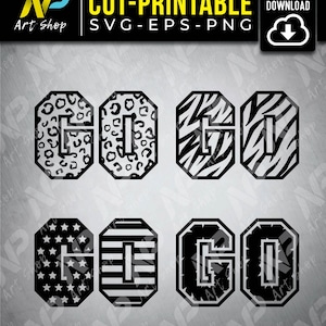 Go Svg, Football SVG, Cheerleader, Iron On, Go Leopard Svg, Svg for Cut ...