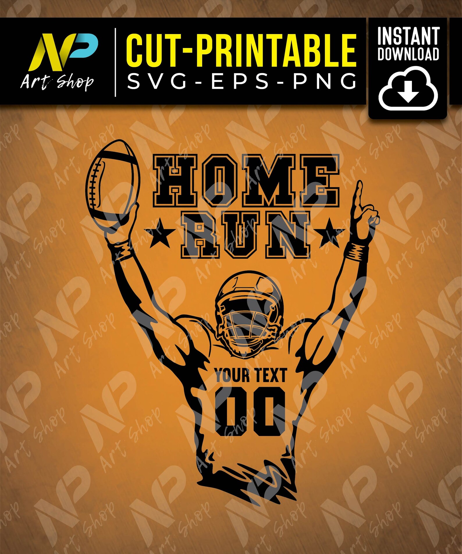 Home Run Football Svg Football Svg Gameday Football Team - Etsy