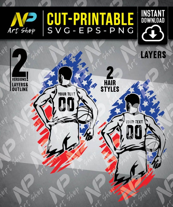 Basketball Player Svg Basketball SVG Sports Basketball With | Etsy