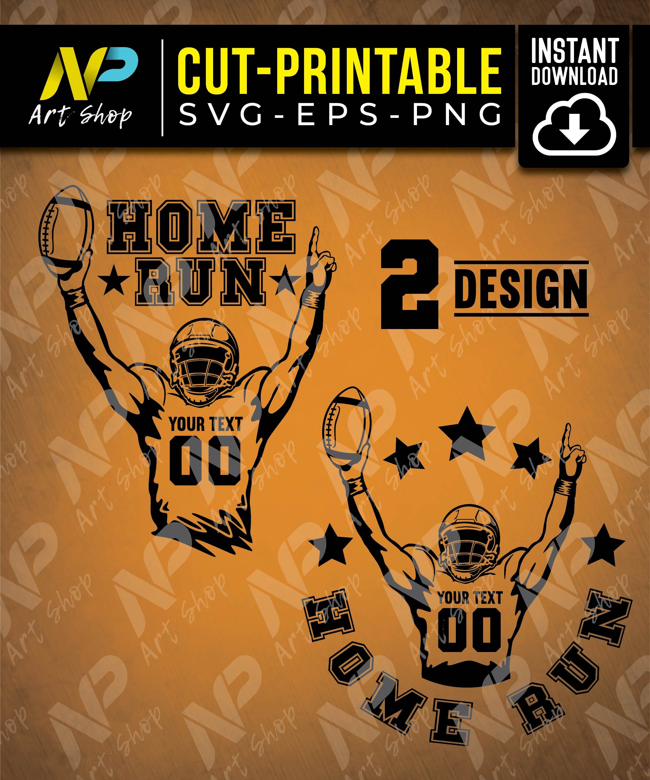 Home Run Football Svg Football Svg Gameday Football Team - Etsy