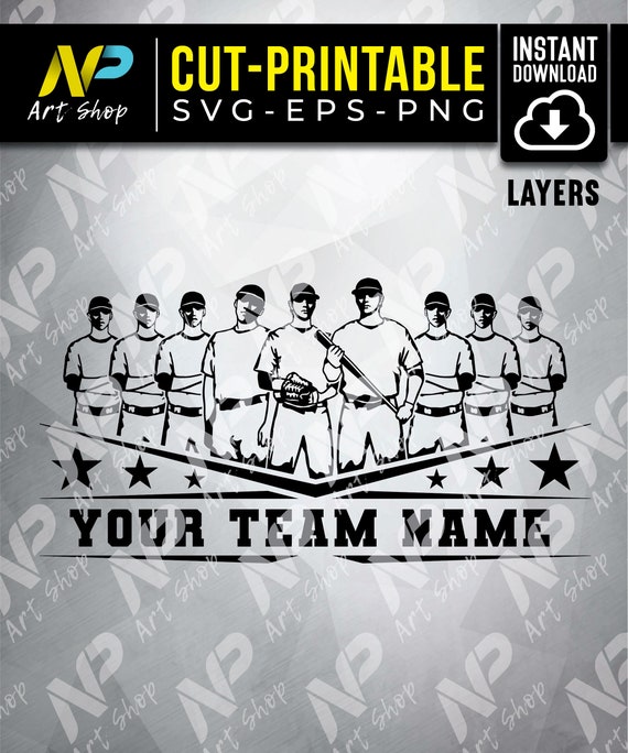 Baseball Svg baseball Team Baseball Playersvg for Cricut | Etsy