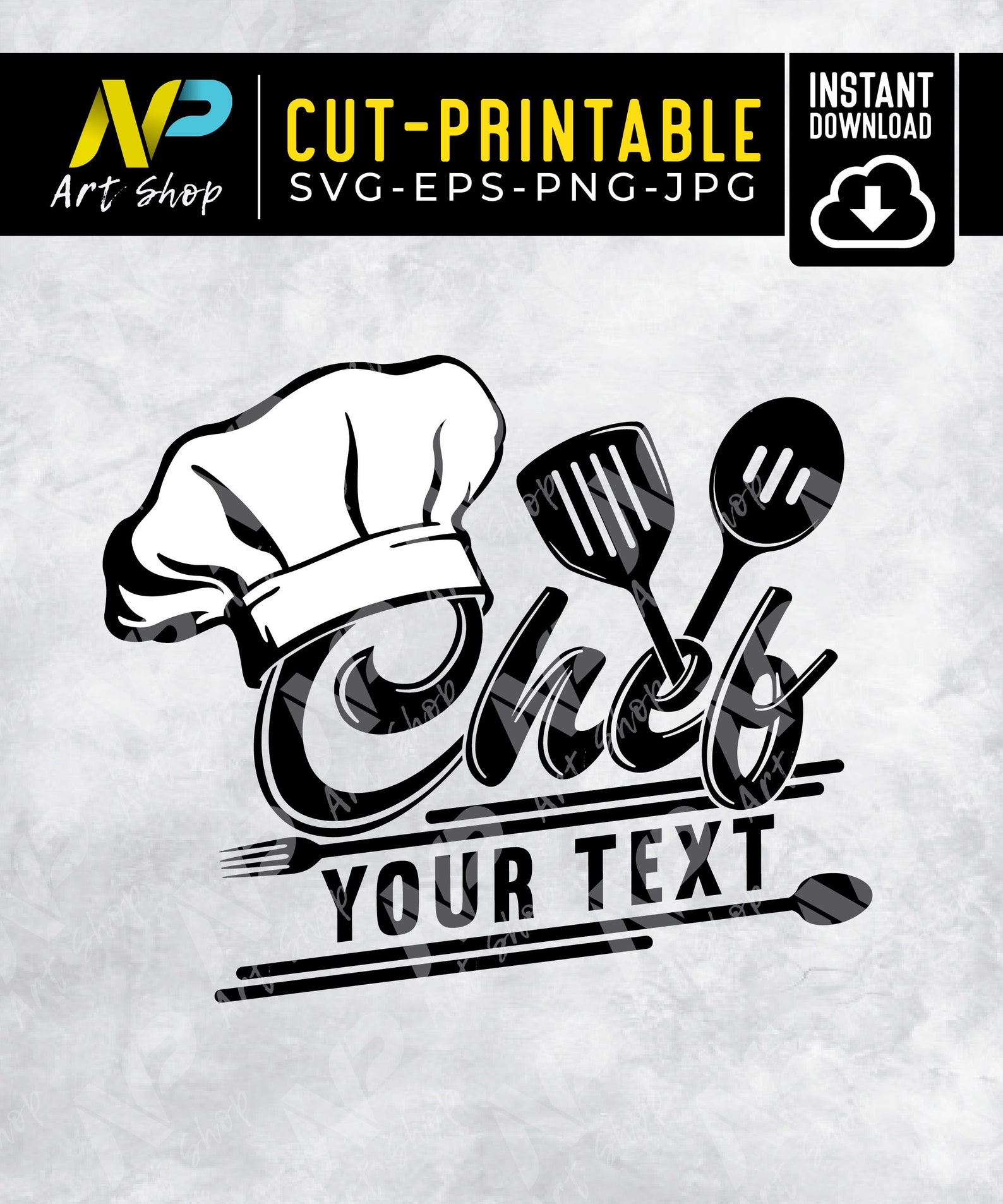 Chef SVG Nom du chef Svg Cuisine svg Chapeau de chef Texte - Etsy France