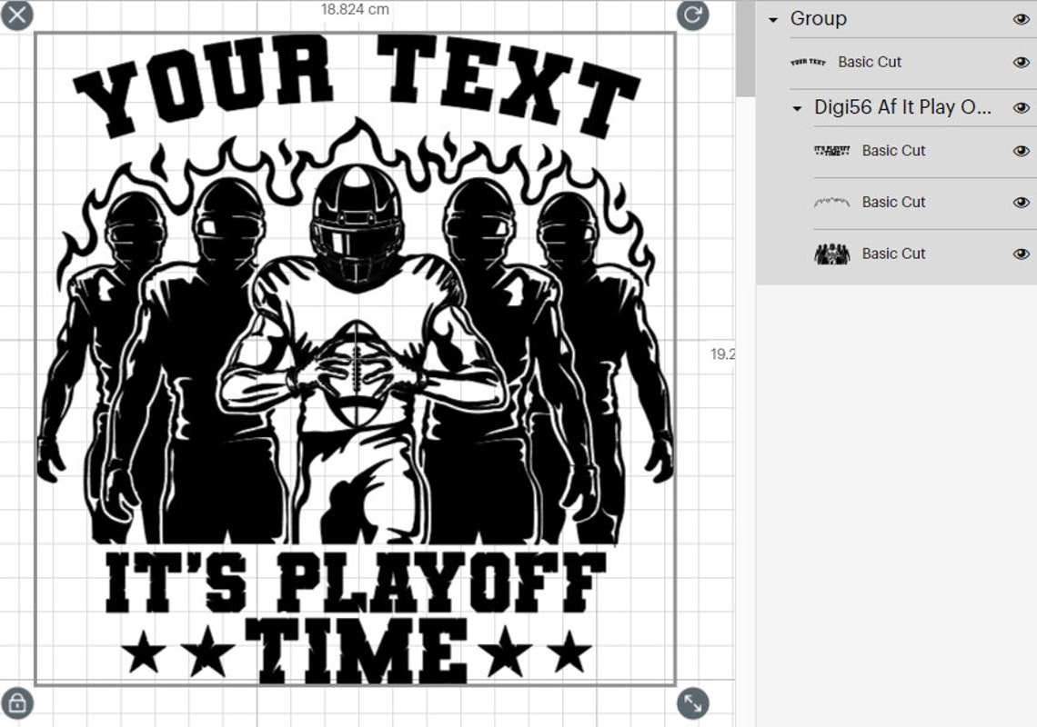 Its Playoff Time SVG Football Svg American Football Player - Etsy New ...
