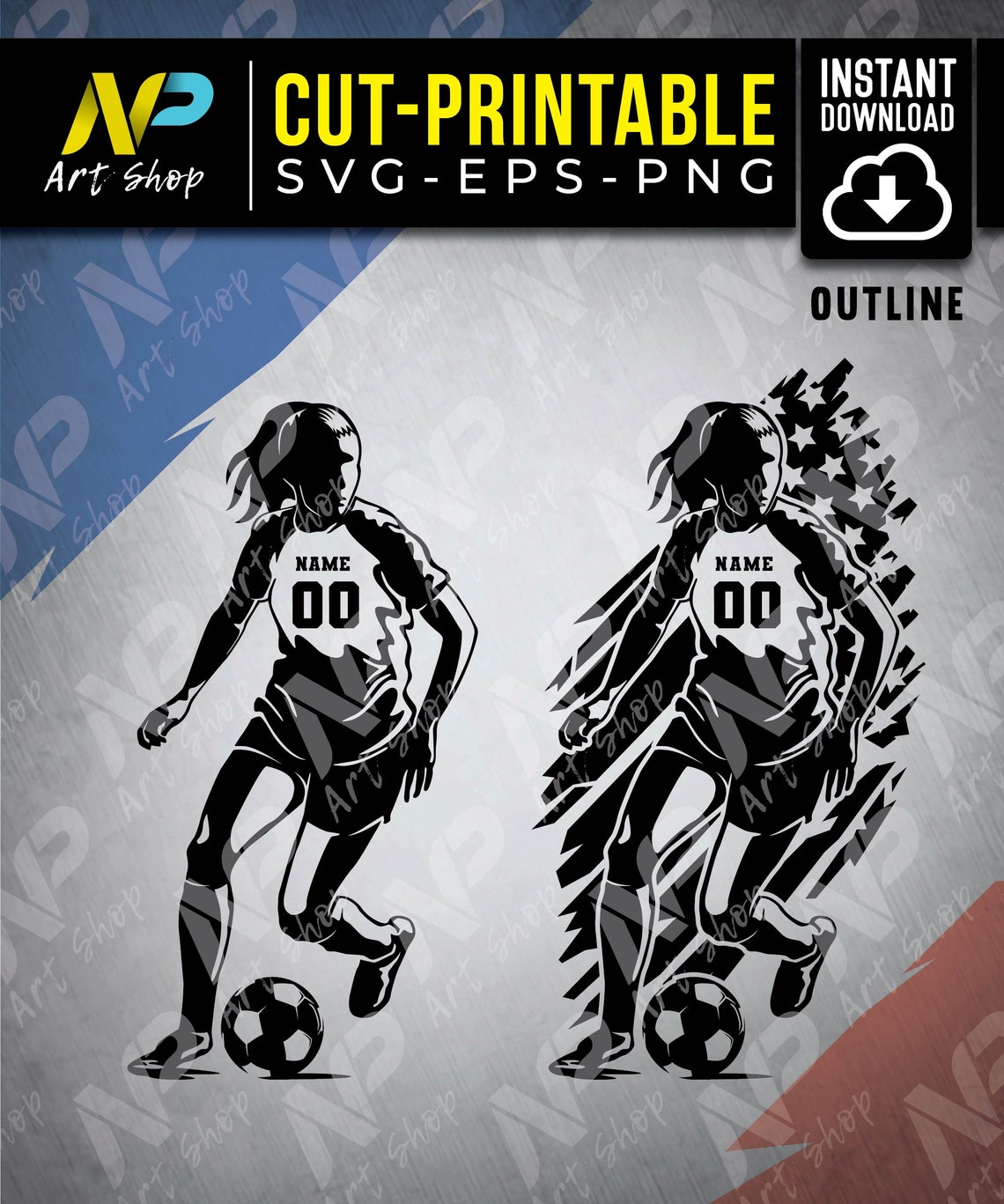 Soccer Girl Svg Soccer SVG soccer Player School Soccer - Etsy