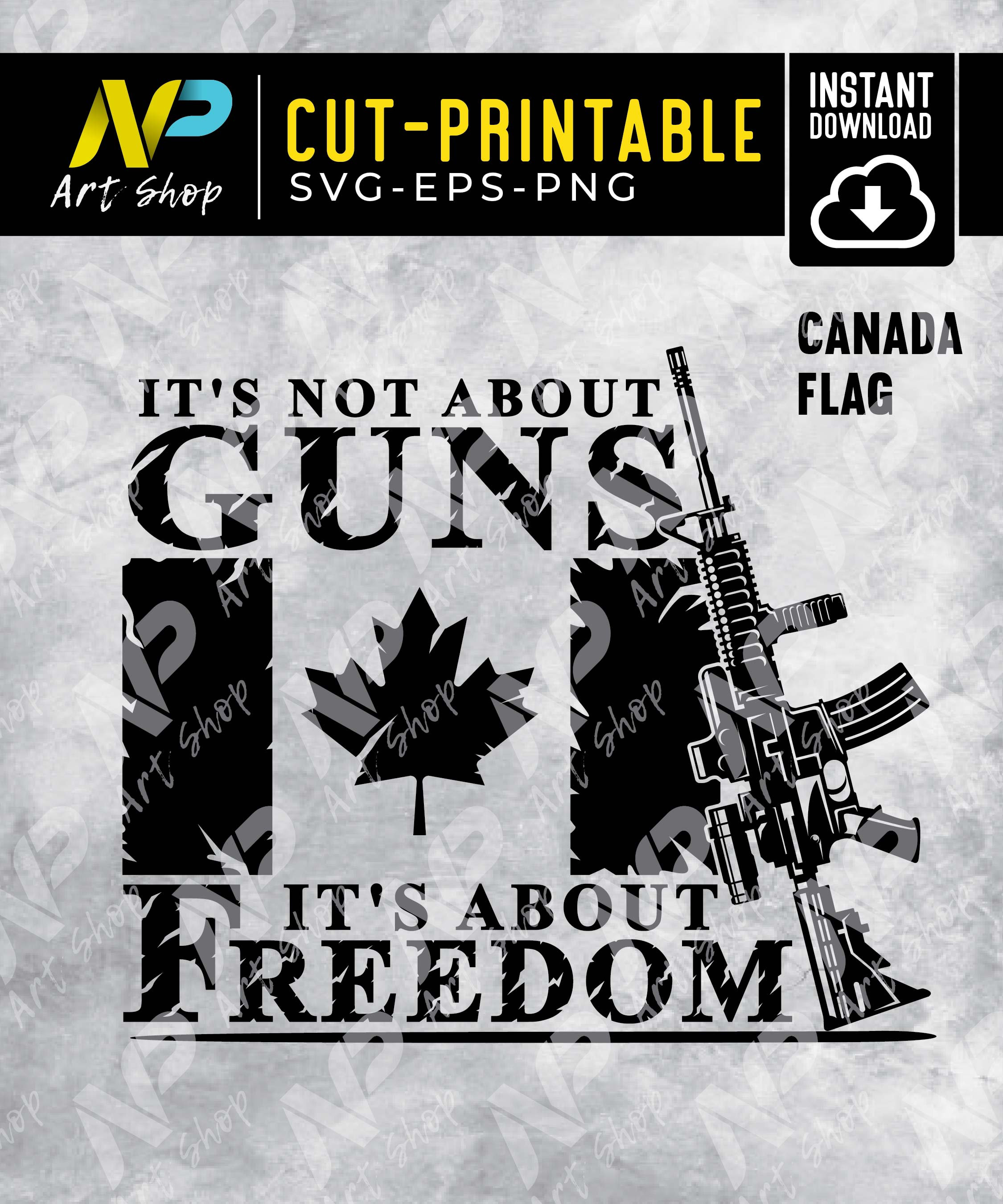 It's Not About Guns It's About Freedom SVG American - Etsy