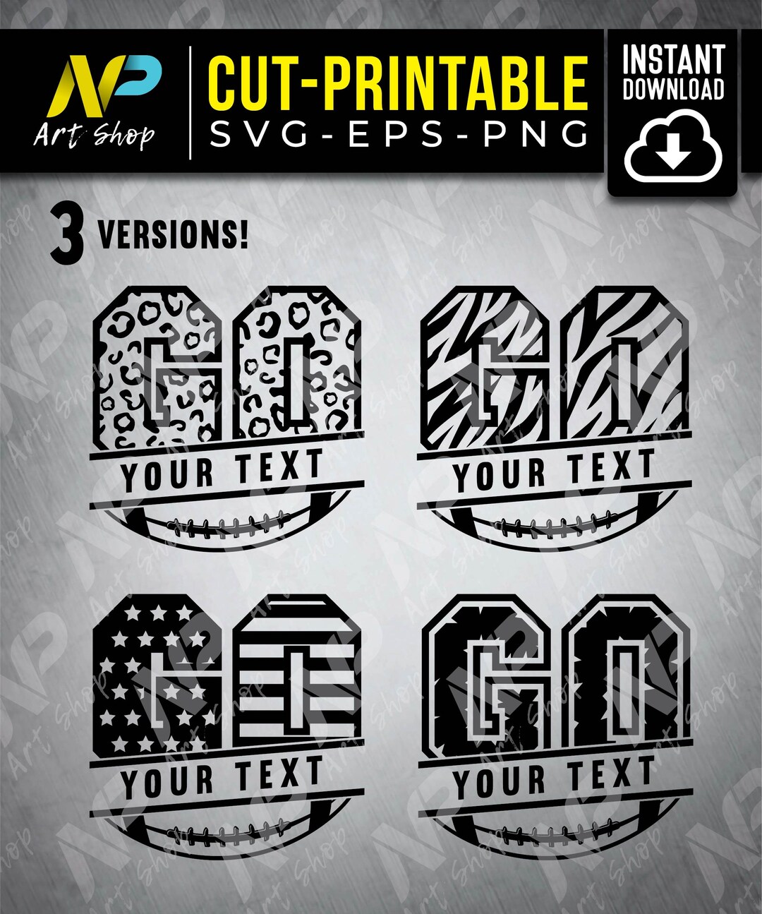 Go Svg, Football SVG, Cheerleader, Iron On, Go Leopard Svg, Svg for Cut ...