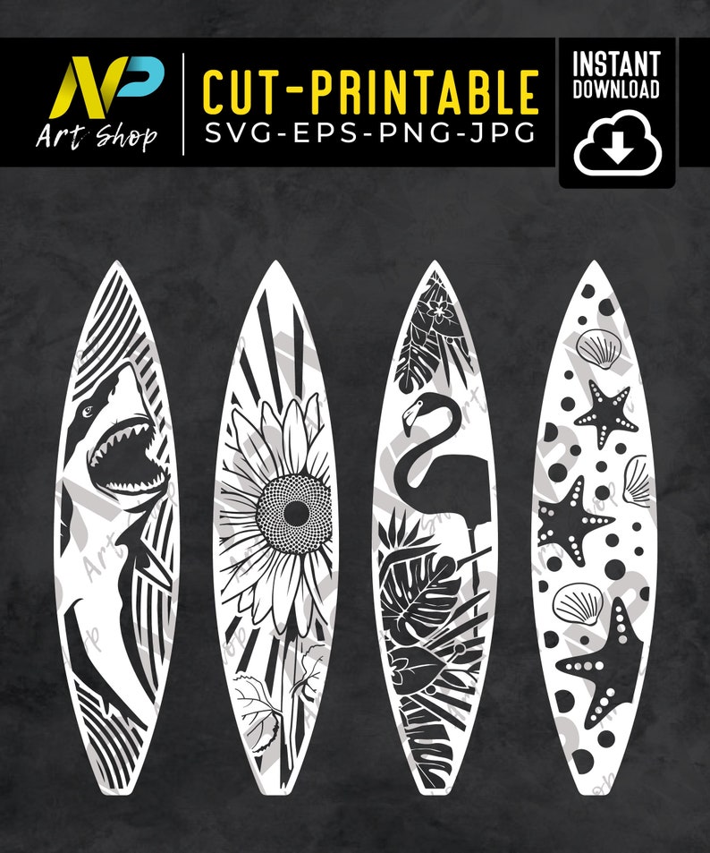 SURFBOARDS SVG Summer Svg Surfer Svg Surf Board Svg Beach - Etsy