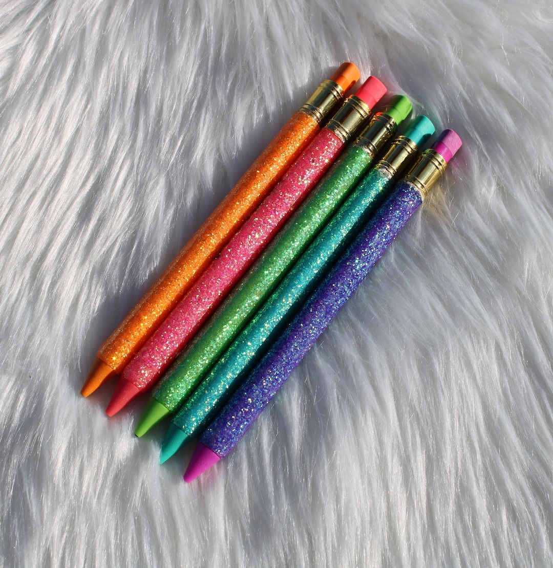 Glitter Personalized Mechanical Pencils 1.3mm Teacher Gifts Glitter ...