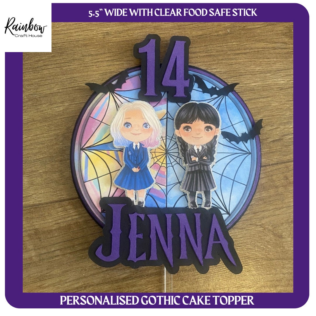 Gothic 3D Cake Topper / Gothic and Elegant Cake Decoration / Perfect ...