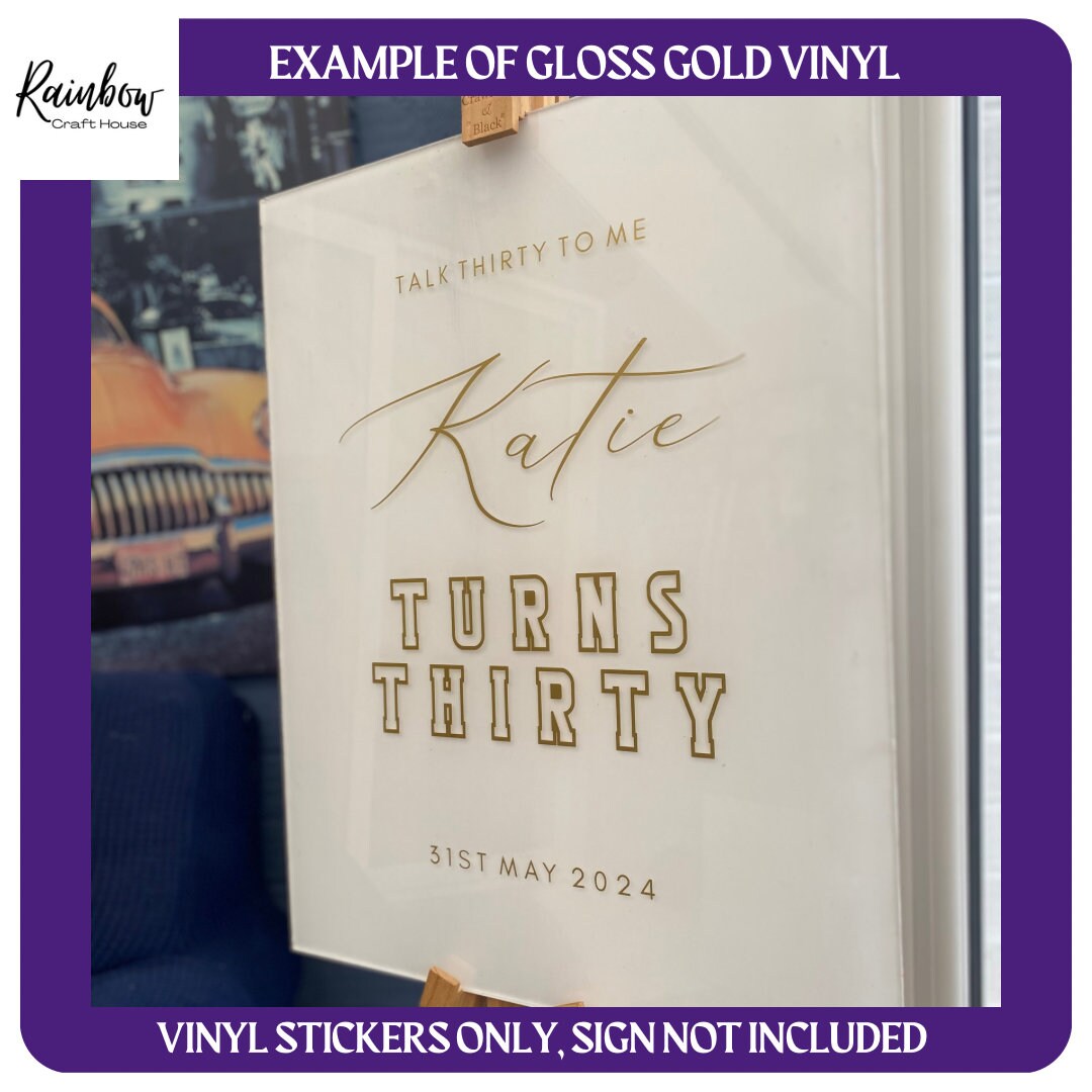 Personalised 30th Birthday Vinyl Decal: "talk Thirty to Me" Sticker - Etsy