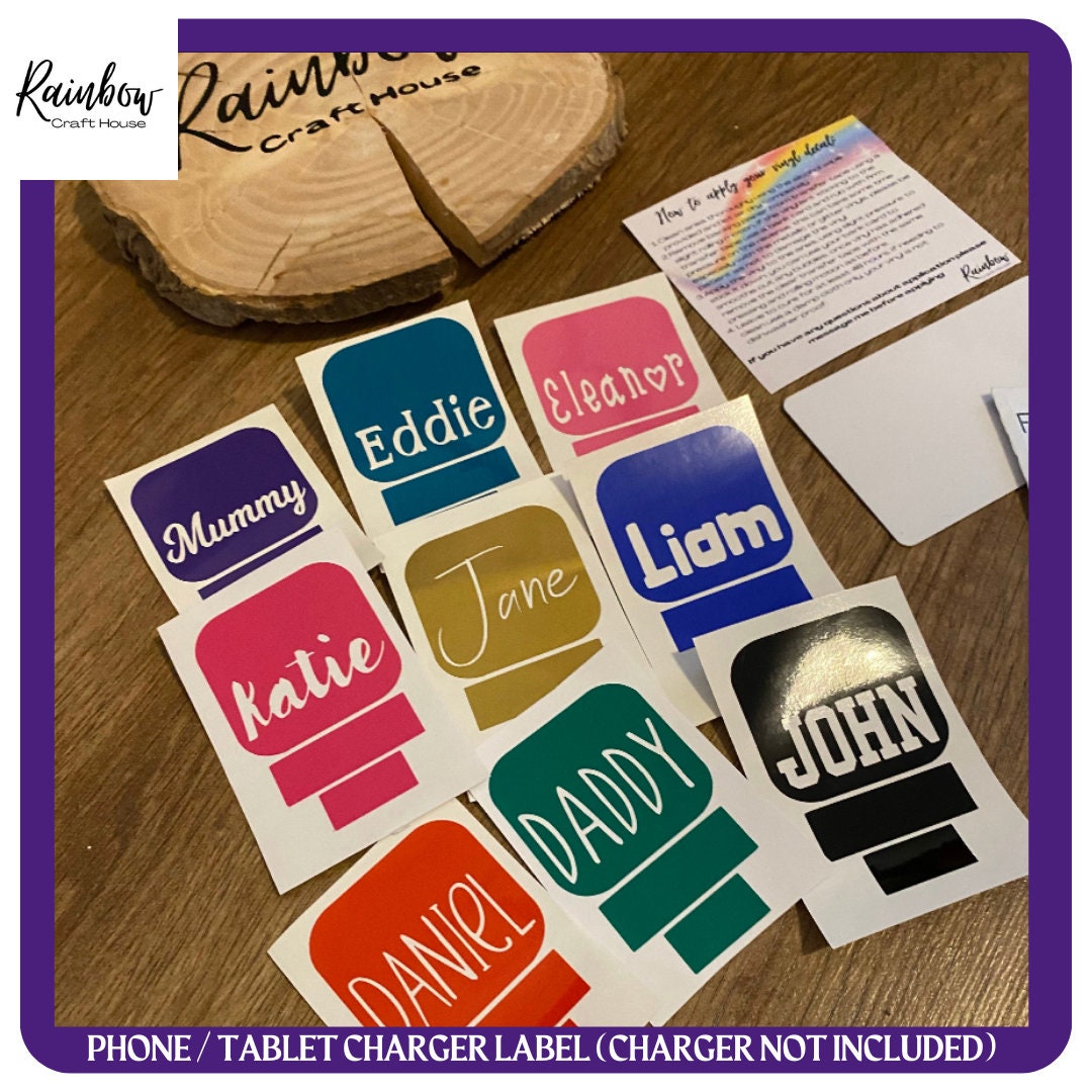 U.K. Phone Charger Label Sticker / Stocking Filler / Gift Idea ...