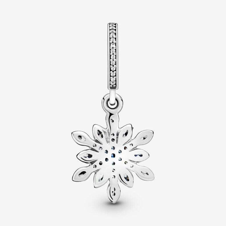 Shimmering Snowflake Dangle Charm Pandora Bracelet 925 - Etsy