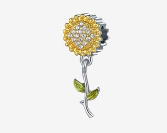 Pandora Sunflower Charm | Etsy